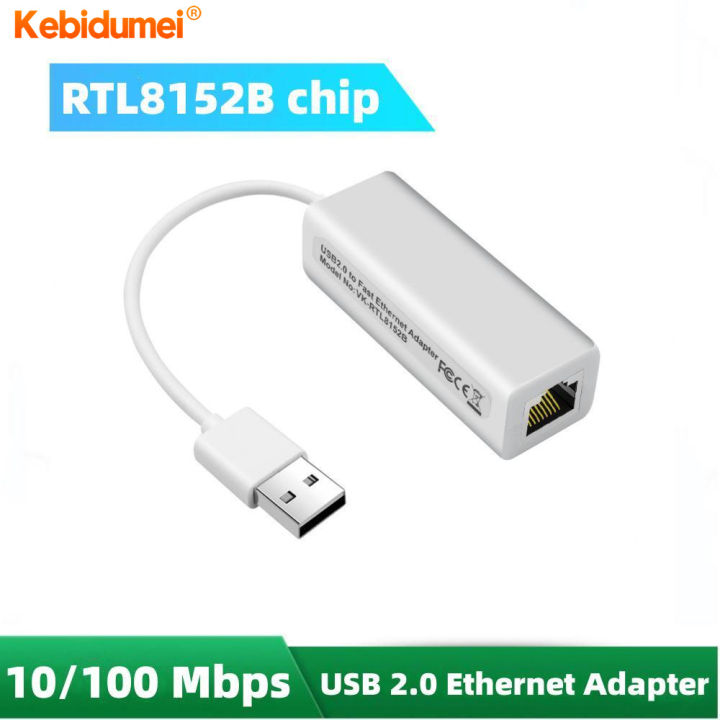 Kebidumei Card Mạng Di Động Bộ Chuyển Đổi USB 2.0 Sang RJ45 Chip RTL8152B 10/100Mbps | Lazada.vn