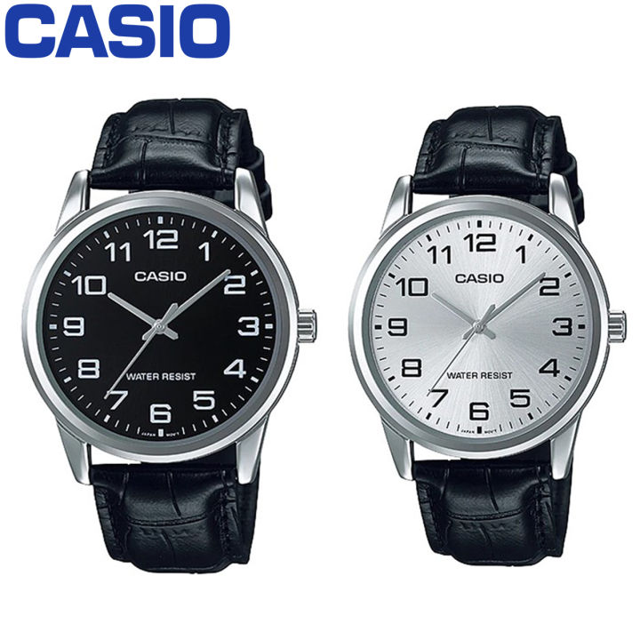 Casio Leather Strap Men Watch Mtp V001l Lazada