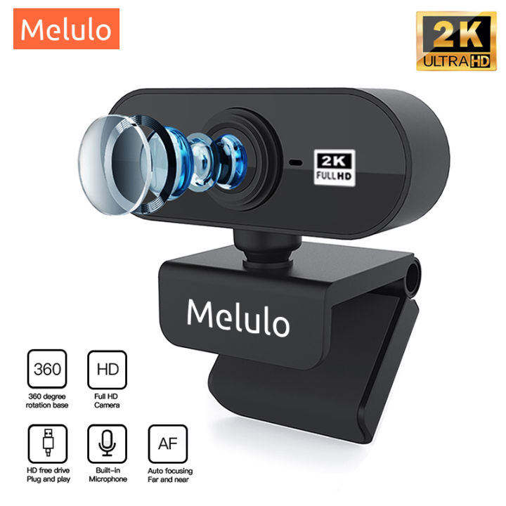 Melulo HD Webcam 1080P With Microphone Computer Camera USB Web Camera ...