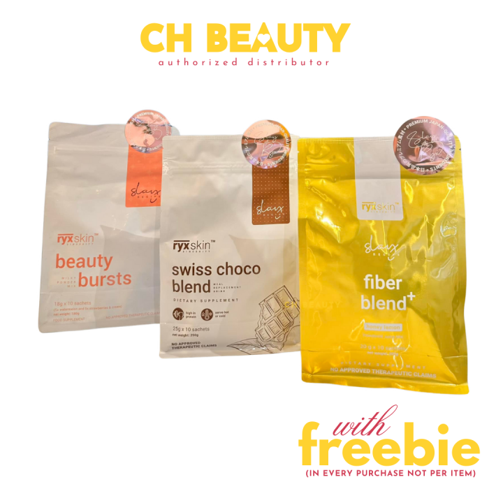 Ryx Swiss Choco Blend Meal Replacement Drink; Ryx Beauty Burts Collagen ...