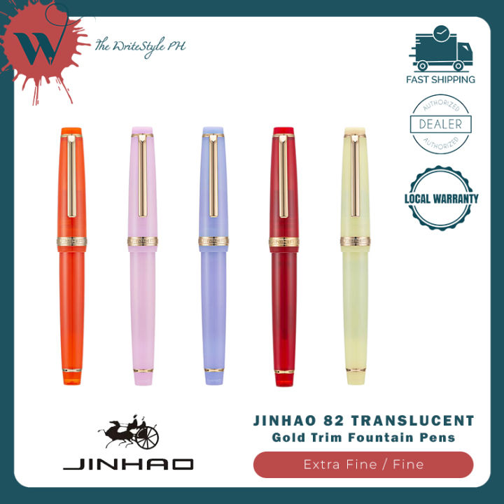 Jinhao 82 Translucent Colors with Gold Trim Fountain Pens | Lazada PH