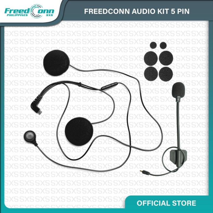 Freedconn 5 Pin Headset For TMAX KY PRO R1 Tcom Motorcycle Helmet ...