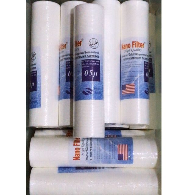 Filter Air / Catridge Nano Filter 10 inch 5 Mikron isi 2 pcs | Lazada ...