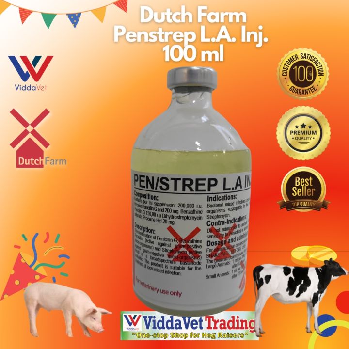 Viddavet Dutch Farm 100 ml Pen/Strep L.A. Inj Long acting broad ...