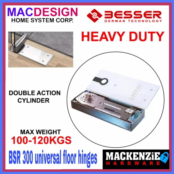 BESSER 300 HEAVY DUTY PIVOT FLOOR SPRING HINGE DOOR HOLD OPEN 100 TO ...