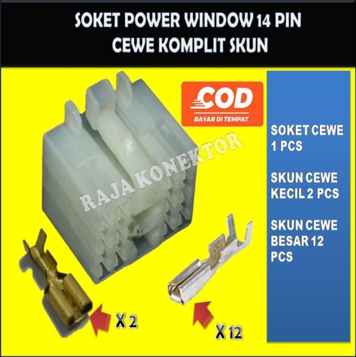 Soket Konektor Kabel Sakelar Master Power Window Kijang Kapsul - Soket ...