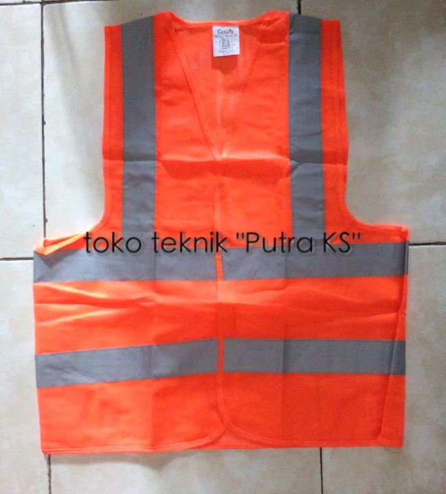 Rompi Proyek Gosave Orange Polos | Lazada Indonesia