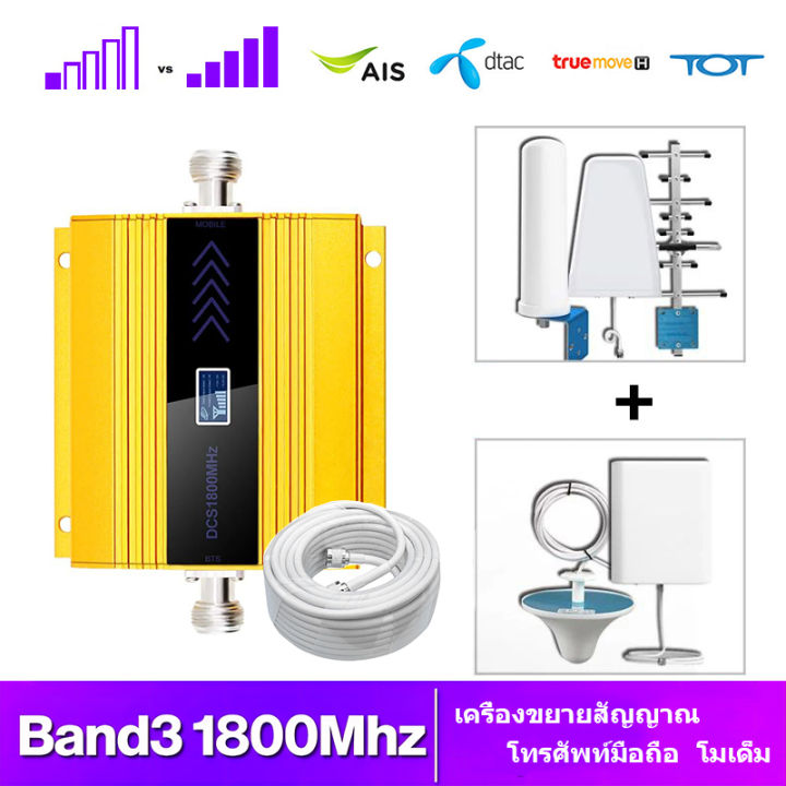 ตัวดูดสัญญาณโทรศัพท์ 4G DCS/LTE 1800MHZ ขยายสัญญาณ สามารถนำสัญญาณมือถือภายนอกอาคารเข้าบ้านได้ ...