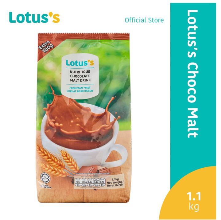 Lotus's Nutritious Chocolate Malt Drink 1kg | Lazada