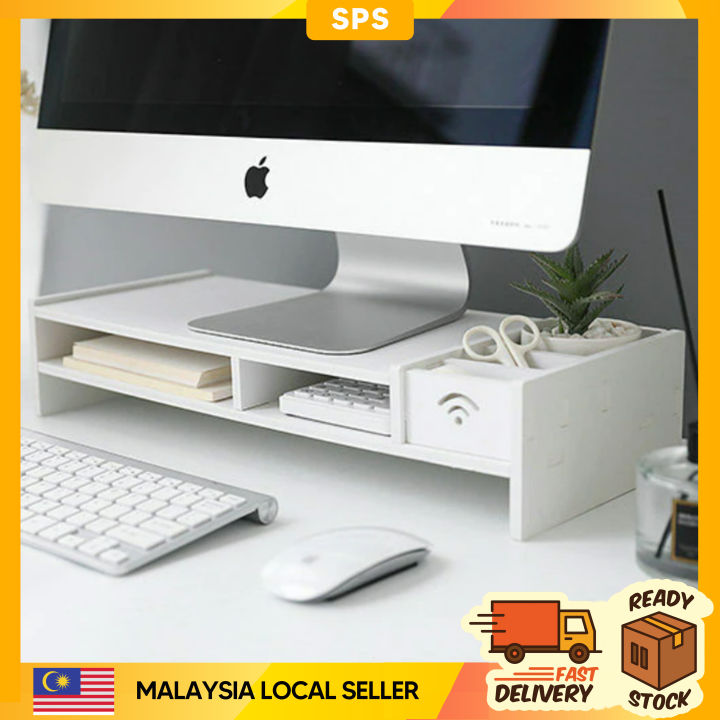 SPS MONITOR SCREEN RISER SHELF/ LAPTOP STAND/ DESKTOP CABINET/ COMPUTER ...
