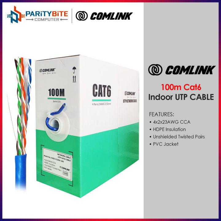 Comlink Cat6 100M Indoor UTP Cable CCA | Lazada PH