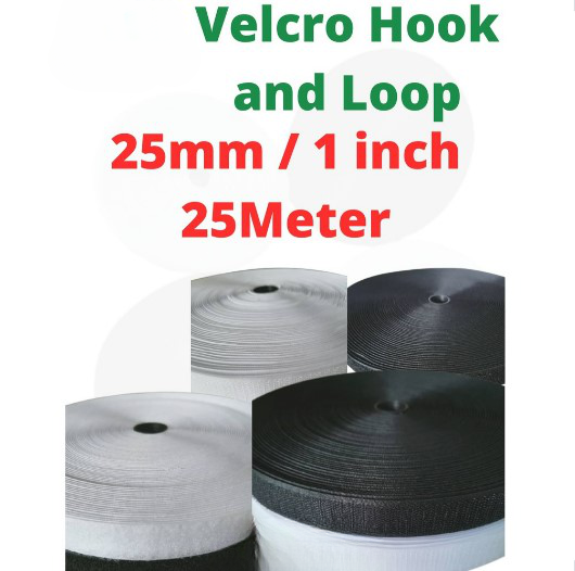 {Wholesale} Velcro 1 ( 25mm) 25meter / roll - Velcro Tape Hook + Loop ...