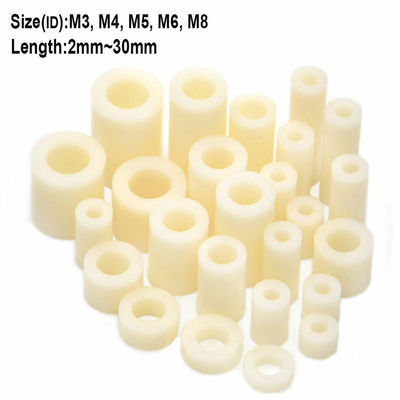 Plastic Nylon Round Non-Thread Column Standoff Spacer ABS Washer for ...
