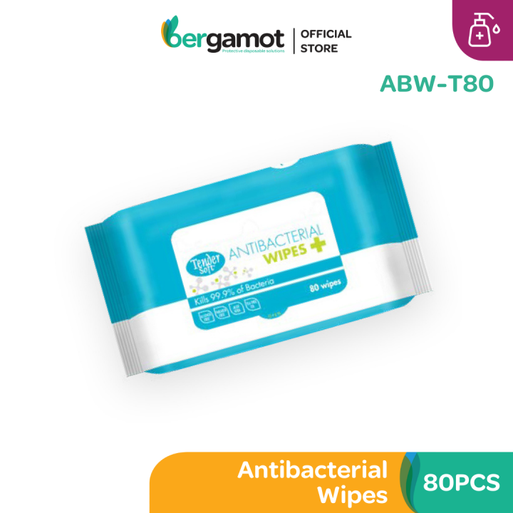 ABW-T80 Tendersoft Antibacterial Wipes 80's | Lazada