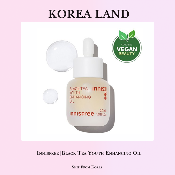 Innisfree | Black Tea Youth Enhancing Oil (30ml) | Lazada