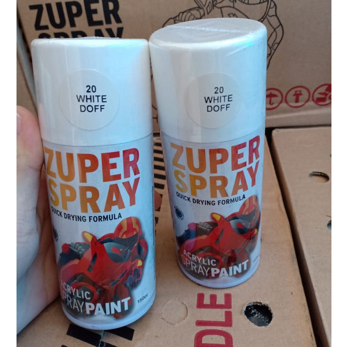 Zuper Spray Paint Pilok Pilox Warna P 20 White Doff / Putih Dop / Putih ...