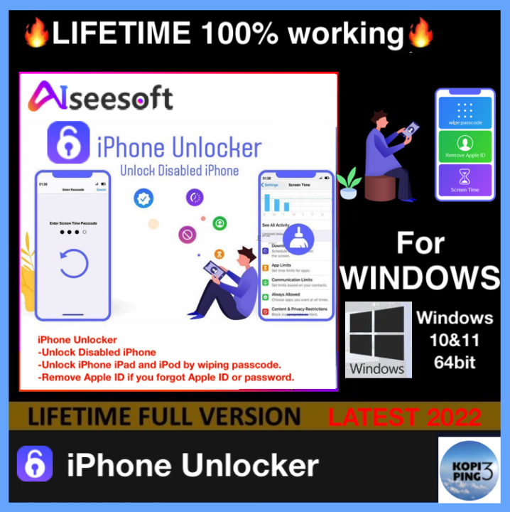 Aiseesoft IOS Unlocker v2.0.6🔥LIFETIME 100% working🔥 Windows MacOS ...