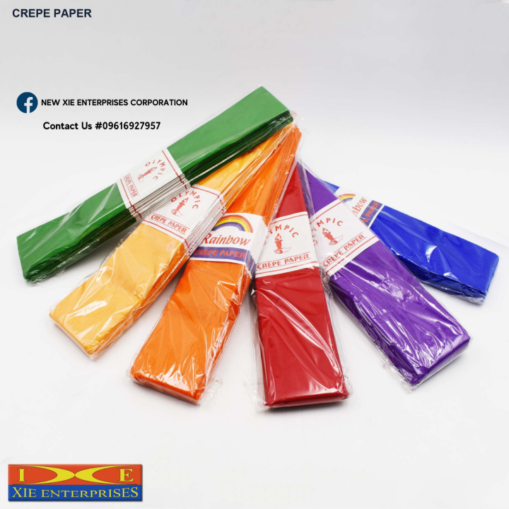 Crepe Paper (10pcs) Art Material / DIY's / School Supplies (NEW XIE ...