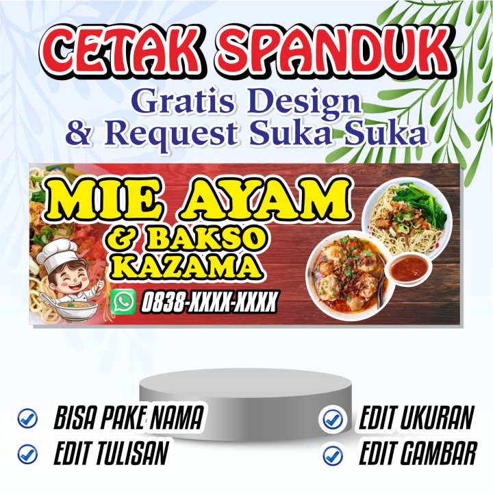 Spanduk / Banner MIE AYAM DAN BAKSO Bebas Design | Lazada Indonesia