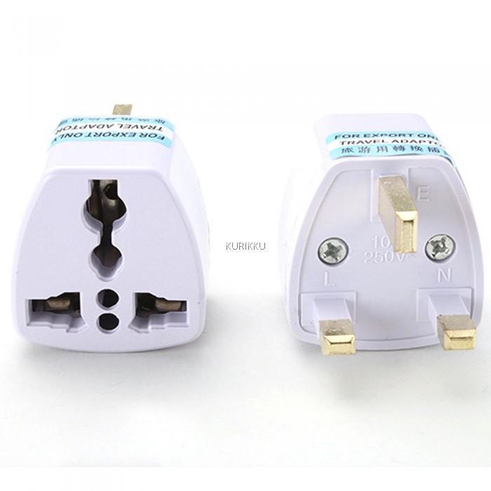 Universal UK 3 Pin Travel Plug Socket Adapter Converter for Oversea ...