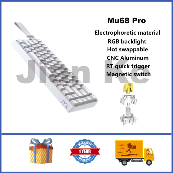 IYX Mu68 Pro Aluminum Magnetic Keyboard 65% Hot swappable RGB Custom ...