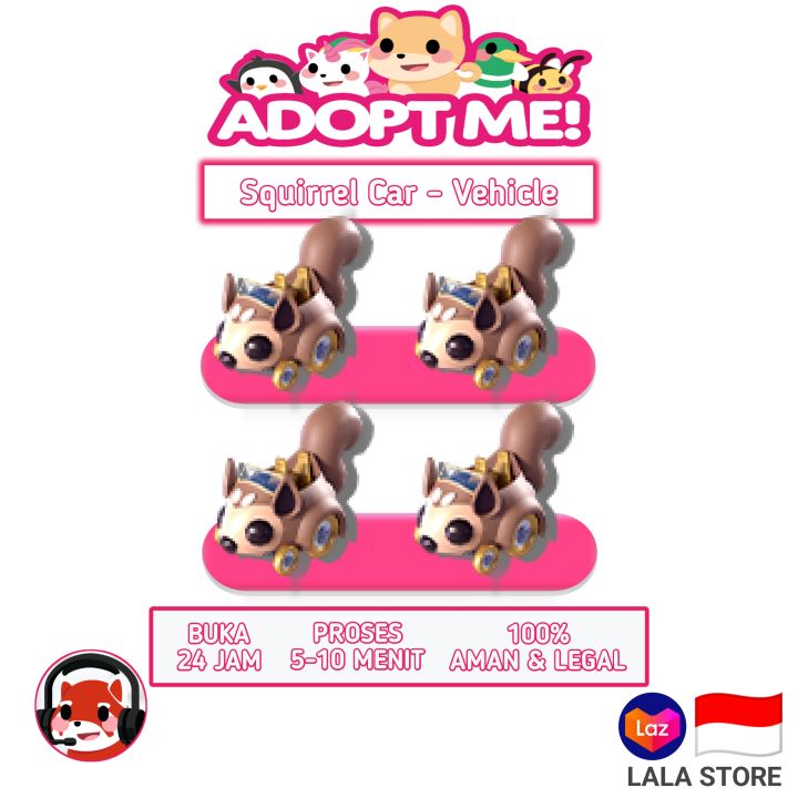 Adopt Me Vehicle - Squirrel Car - Roblox | Lazada Indonesia