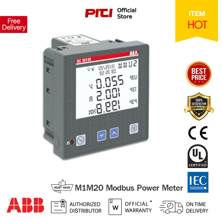ABB M1M 20 Modbus Power meter เพาเวอร์มิเตอร์ ABB ต้องที่ PITIGROUP | Lazada.co.th