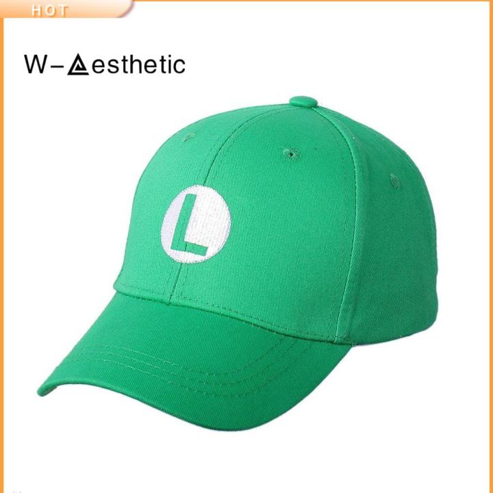 W-AESTHETIC Super Mario Baseball Cap Adjustable Mario Brothers Cartoon ...
