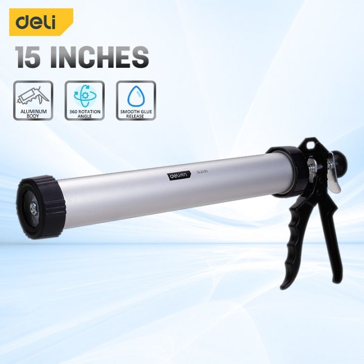 Deli Heavy Aluminum Sealant Gun 15" Silicone Gun EDL2380 | Lazada PH