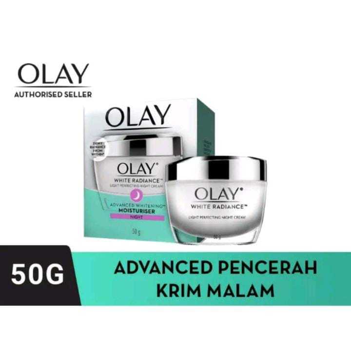 Olay White Radiance/Luminous Light Perfecting Night Cream 50 gr & Light ...
