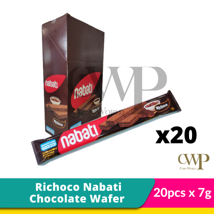 Richoco Nabati Chocolate Wafer 7g x 20 | Lazada