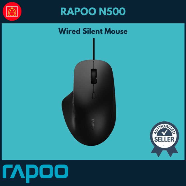 RAPOO N500 Wired Silent Mouse | Lazada PH