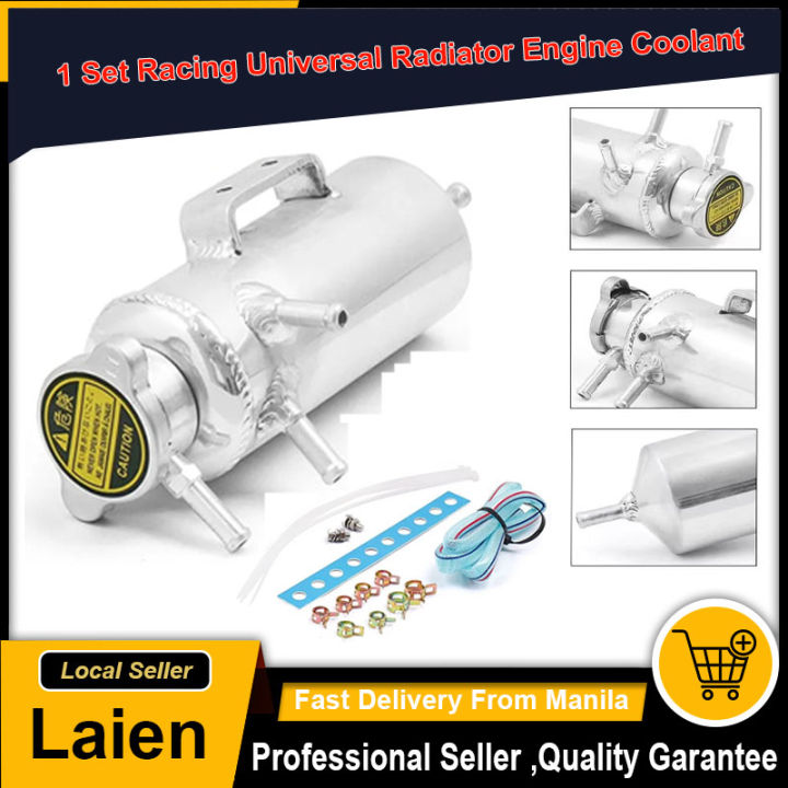 1 Set Racing Universal Radiator Engine Coolant Catch Can Alloy Coolant ...