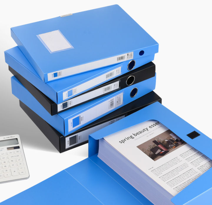 File Folder A4 Blue Black | Lazada PH