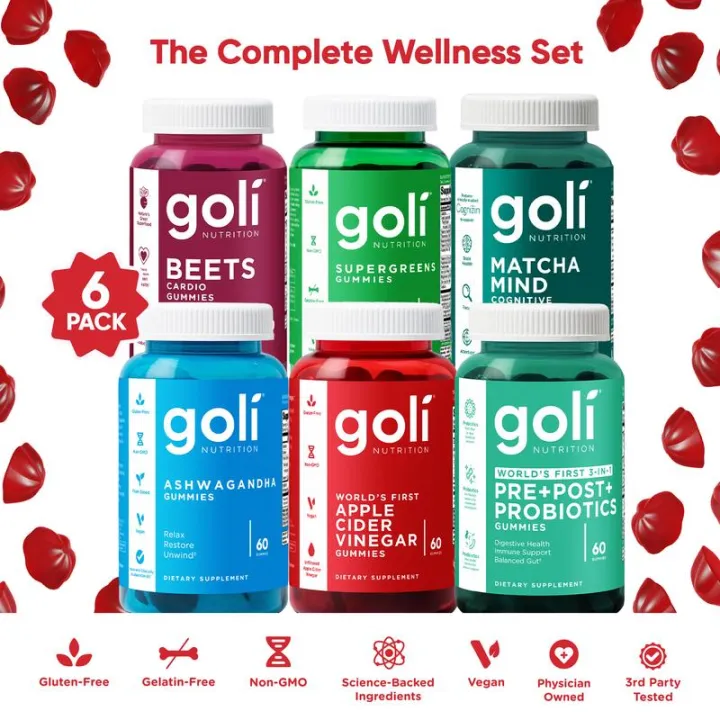 Goli Complete Health Kit (6 Packs) - The world's first kit with 3-in-1 ...