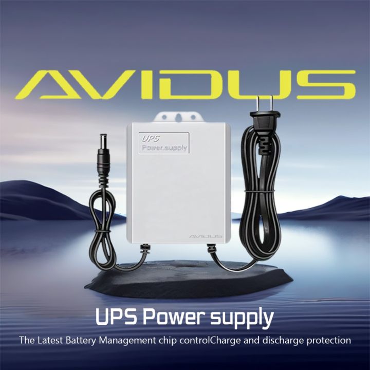 AVIDUS 10400mAh Mini UPS Backup Power Supply 2A 5V/9V/12V Voltage ...
