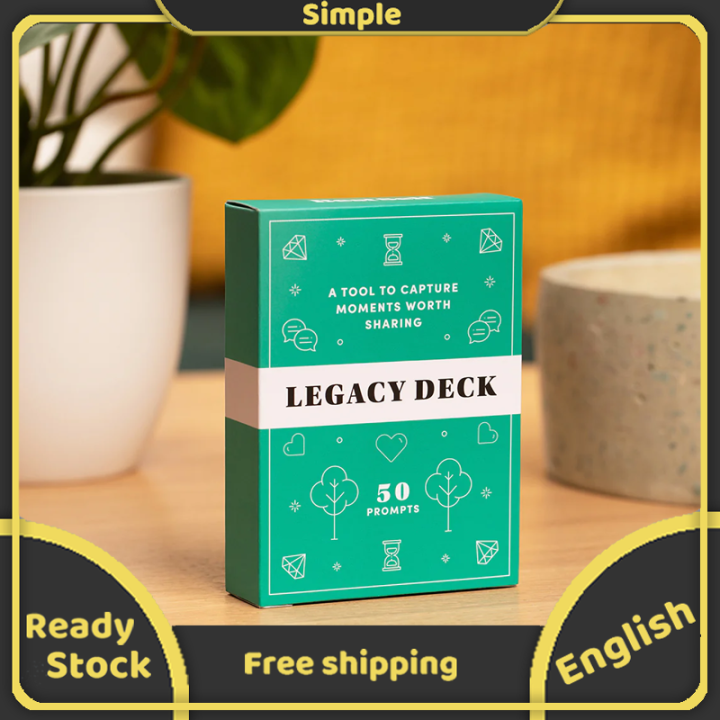 Bestself Legacy Deck with 50 Engaging Conversation Cards Share Between ...