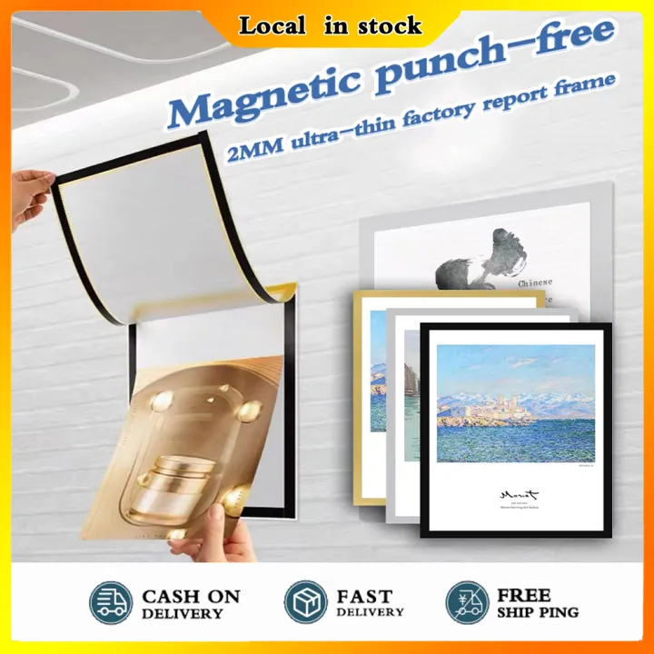 A4 document display magnetic frame PVC protector cover certificate SOP ...