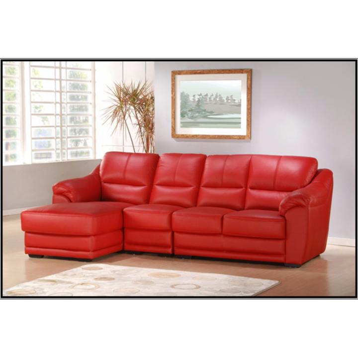Univonna Jack L shape sofa * 3 Seater L shaped sofa * Chili Red Color ...