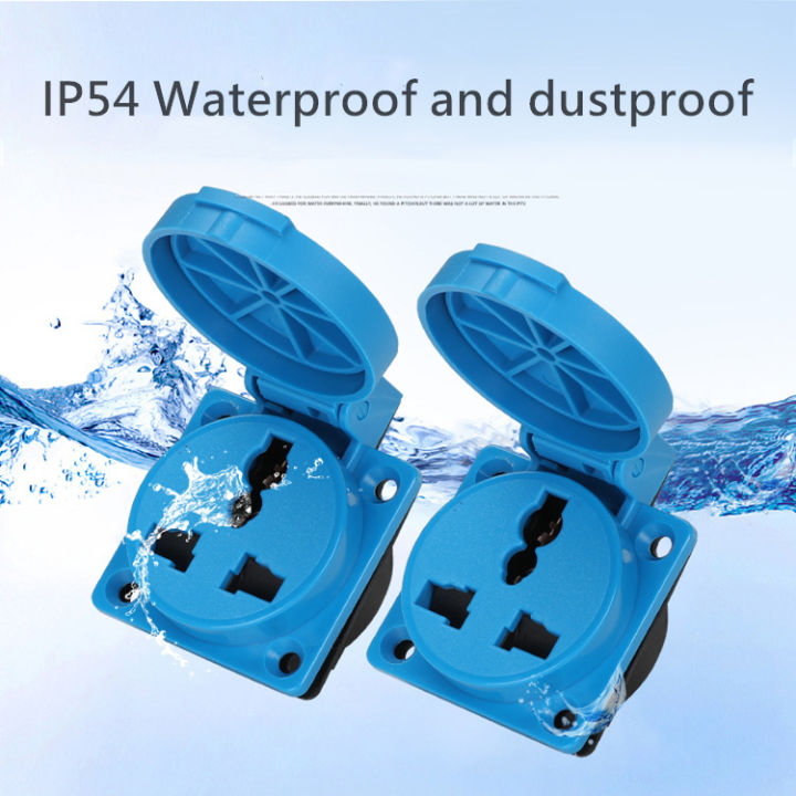Waterproof Industrial Socket IP54 10/16A AC Power Socket Industrial ...