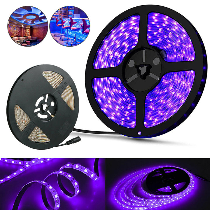 【Ready Stock】UV Ultraviolet 3528 SMD LED Strip Light 5M Waterproof ...