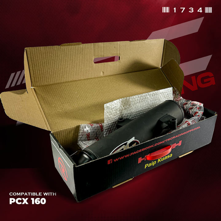 TRC Racing Power Pipe Muffler Exhaust with Removable Silencer PCX 160 ...