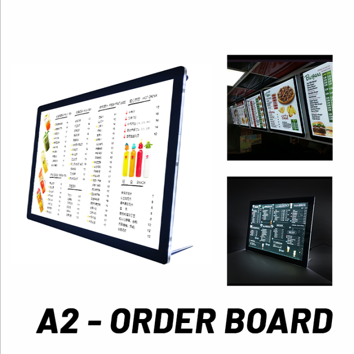 Order board Milk tea shop menu display card light bar table a la carte ...