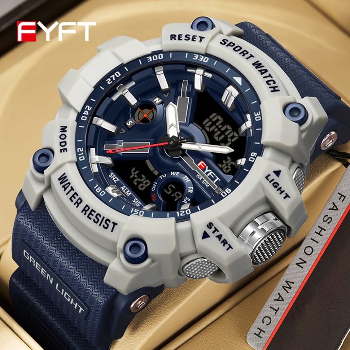 Fyft นาฬิกาข้อมือ หน้าปัดเรืองแสง กันน้ํา หรูหรา สําหรับผู้ชาย | Lazada ...