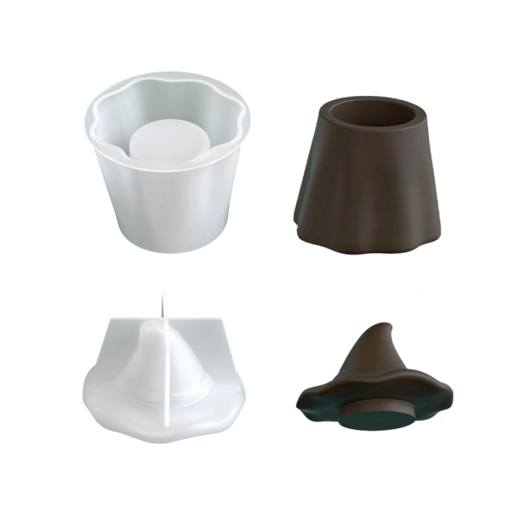 Flexible Specter Shape Cup Jar Mold Box Molds Silicone Texture for ...