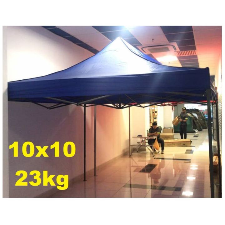 Kanopi Khemah Pasar malam 10x10 kaki Canopy 3x3 Meter Canopy Besi Tebal ...