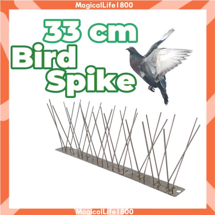 (1 PCS) Bird Spikes 33cm Repellent Mat Stainless Steel Animal Repeller ...