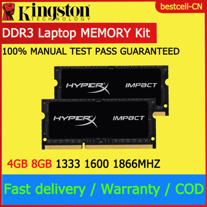Kingston hyperX DDR3 RAM 4G 8G 1866MHz 1600MHz 1333MHz Laptop Memory PC3-12800 204Pin SODIMM RAM ...