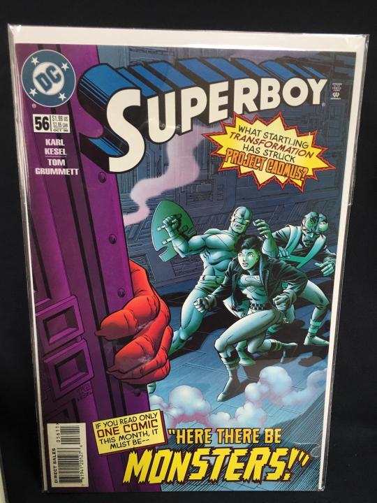 Superboy 56 Published Oct 1998 by DC Comic BOOK Cartoons Art Super ...
