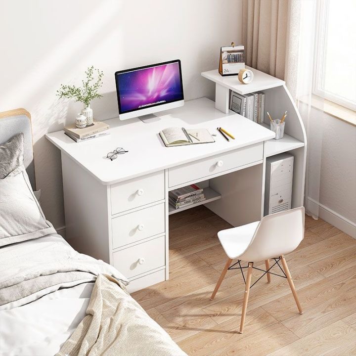 Home Combined Bookcase Table Study Table With Book Shelf Writing Desk ...